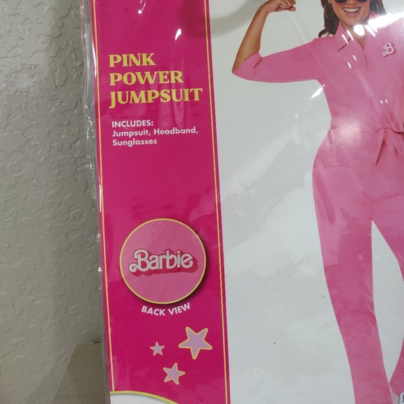 Barbie | Other | Barbie Movie Pink Power Jumpsuit Adult Large L New ...
